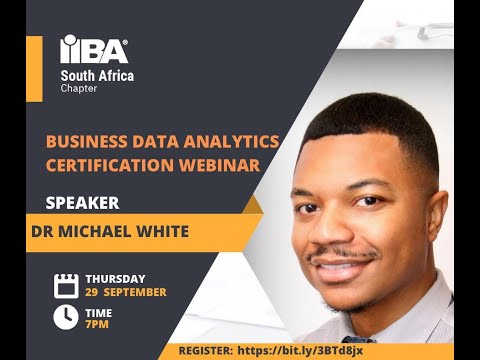 Certification Webinar: IIBA Business Data Analytics Certificate (CBDA)
