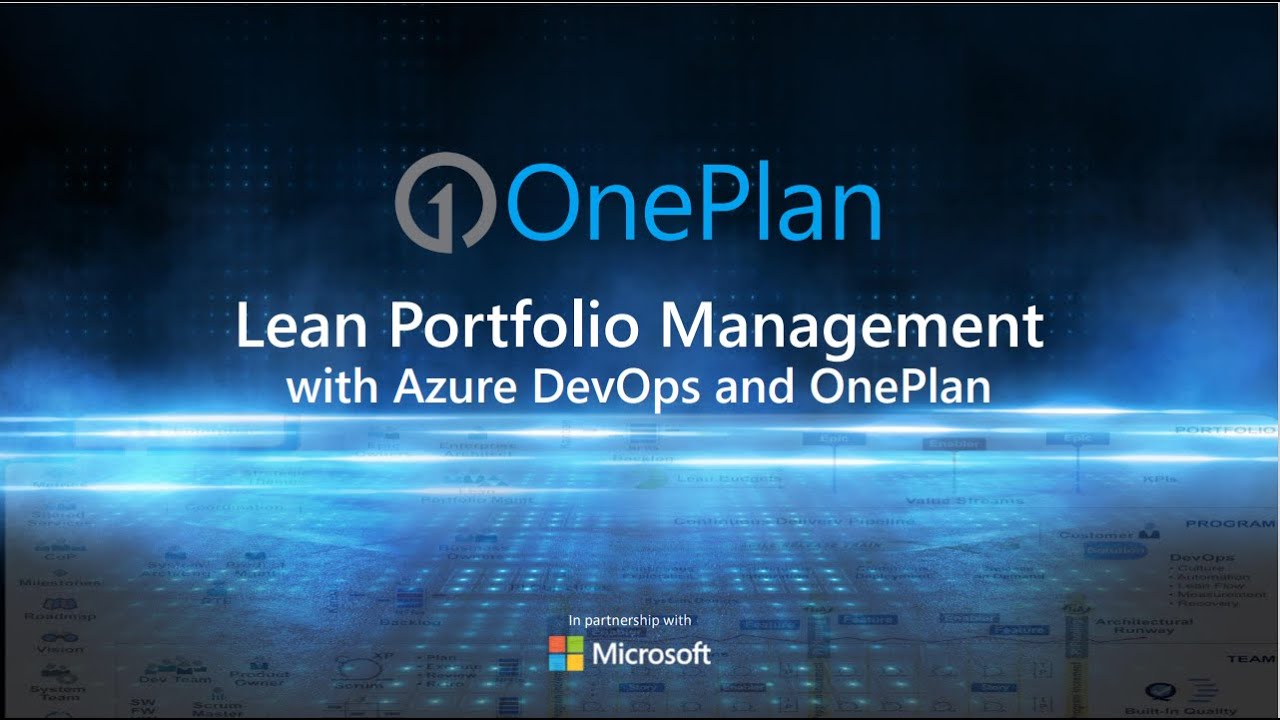 Lean Portfolio Management with Azure DevOps and OnePlan