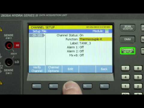 2638A Hydra Series III Data Acquisition System: Intro and Test Setup