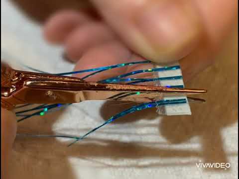 How To Apply Pixie Locks Fairy Hair Tinsel. DIY Hair Tinsel. Tinsel Hair Extensions. Easy Fairy Hair