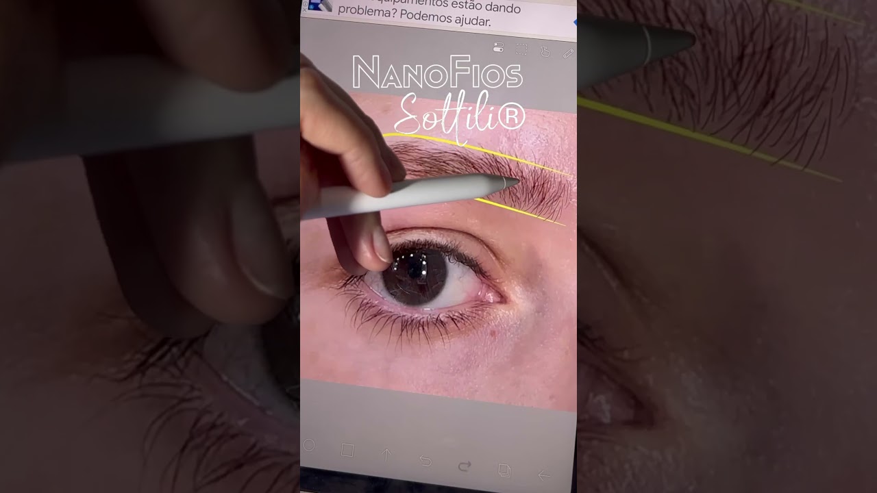 Treino de nanoblading: transforme sobrancelhas em minutos | Trama de fios para micropigmentação