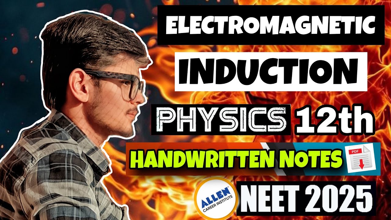 Electromagnetic induction Short notes for neet | formula sheet #bingewatch #neetaspirents #neet