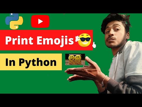 How To Print Emoji In Python ? | Print Emoji In Python All Unicode for Begainners | Learn Python