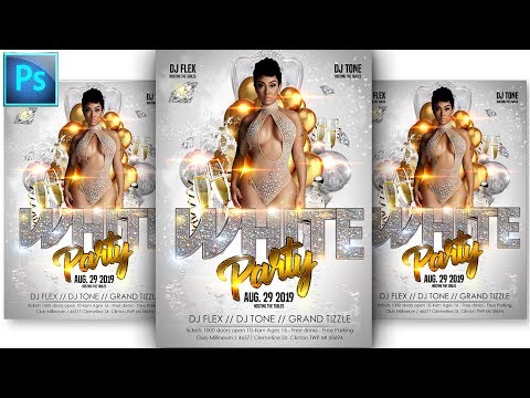 Party Flyer Photoshop Tutorials | SUBSCRIBER PREMIERE ANNOUNCEMENT: