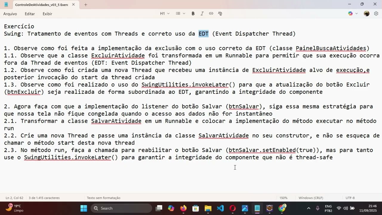 #9 - Java Swing Aula 03 - Event Dispatch Thread