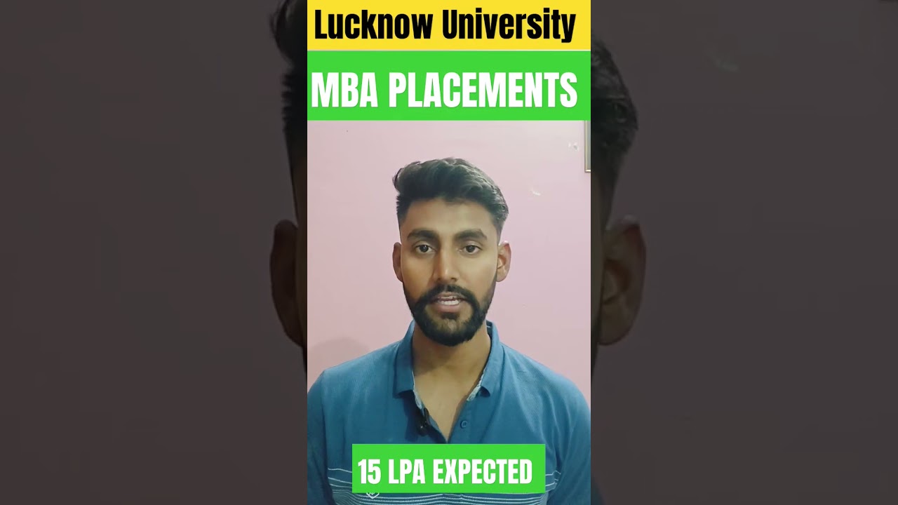 Lucknow University MBA ADMISSIONS || MBA PLACEMENT || 15LPA HIGHEST PACKAGE