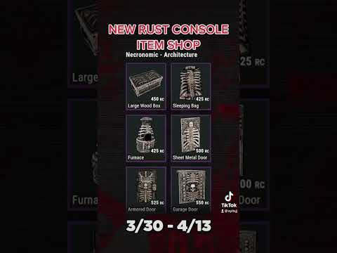 NEW RUST ITEM SHOP! SKINS HAVE 2 WEEKS! #rustconsole #rustclips #consolerust #rustwipe #rust