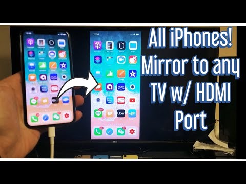 All iPhones: How to Screen Mirror (AirPlay) to Any TV w/ HDMI Cable & Digital AV Adapter