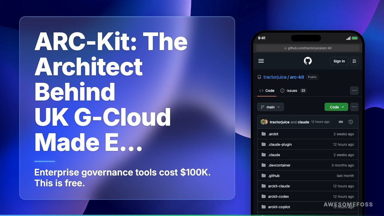 ARC-Kit: The Architect Behind UK G-Cloud Made Enterprise Governance Free