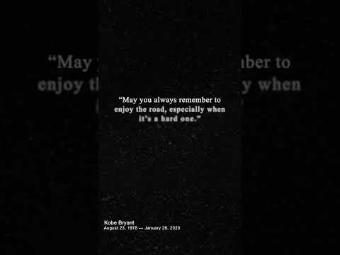 MAMBA MENTALITY - Kobe Bryant Motivational Quote