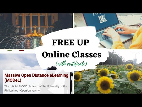 FREE University of the Philippines Online Classes 2021 // List and preview of a class