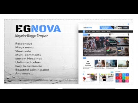 Egnova - News & Magazine Responsive Blogger Template | Themeforest Download