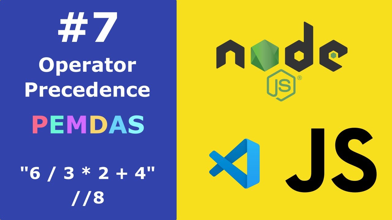 JavaScript Lesson #7: Operator Precedence with Arithmetic Operations | PEMDAS | BODMAS