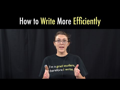 How to Write More Efficiently