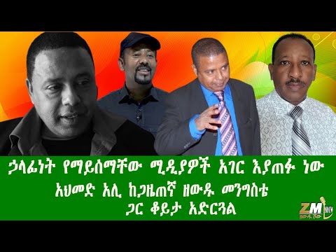 ኃላፊነት የማይሰማቸው ሚዲያዎች አገር እያጠፉ ነው አህመድ አሊ ከጋዜጠኛ ዘውዱ መንግስቴ ጋር ቆይታ አድርጓል ...