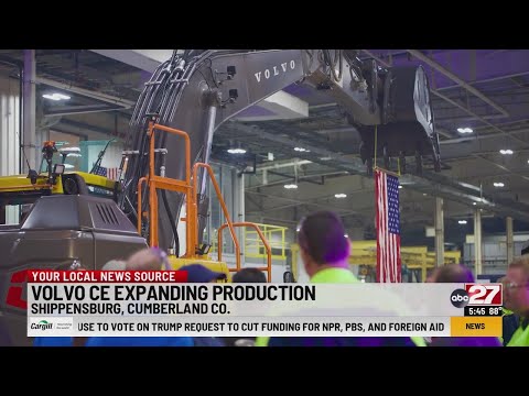 Volvo Construction Equipment plans to expand production at Shippensburg