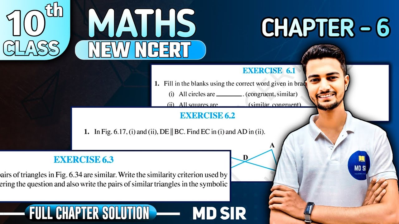 Class 10 Maths Chapter 6: FULL CHAPTER  | Triangles | MD Sir