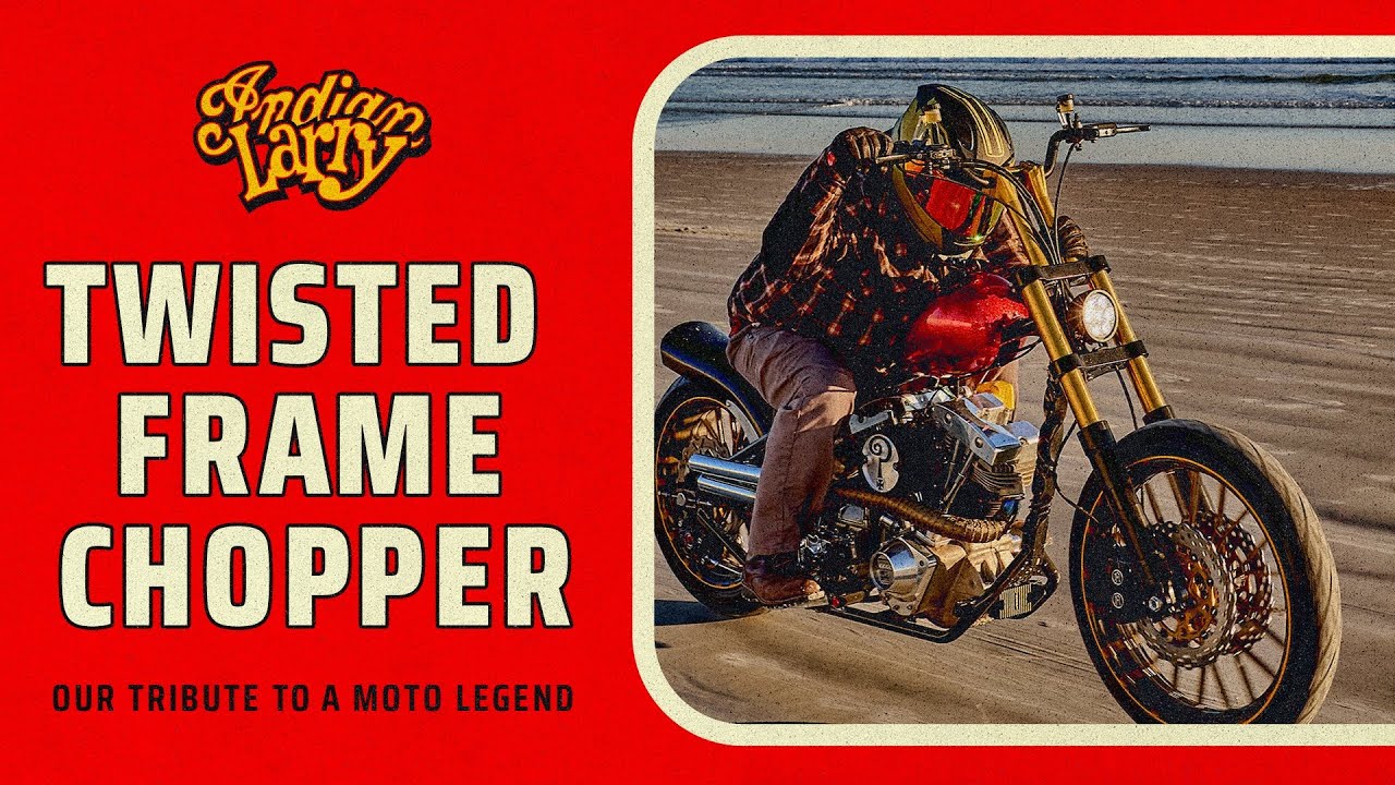 Cherry Bomb: The Indian Larry Twisted Frame Chopper