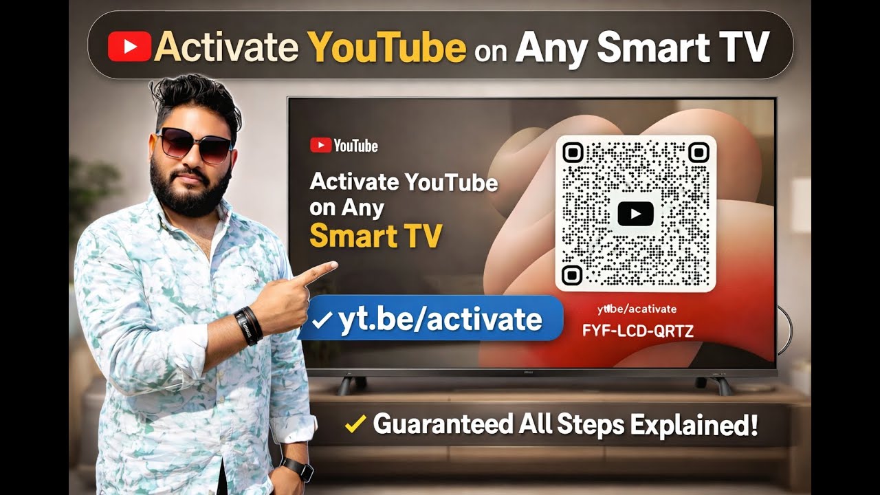 Activate YouTube on Any Smart TV Using yt.be/activate #ytbeactivate #youtubeactivate #yt