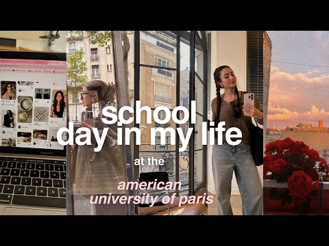 school day in my life as a student living in paris - *american university of paris* 📖