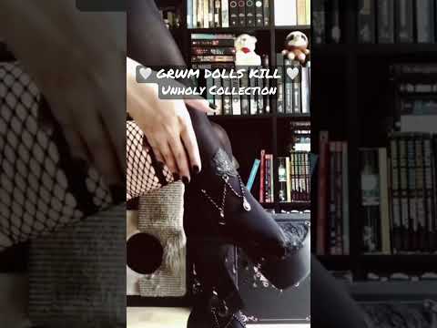 GRWM Dolls Kill Unholy Collection Gothic Wedding Dress and Accessories #GRWM #DollsKill #shorts
