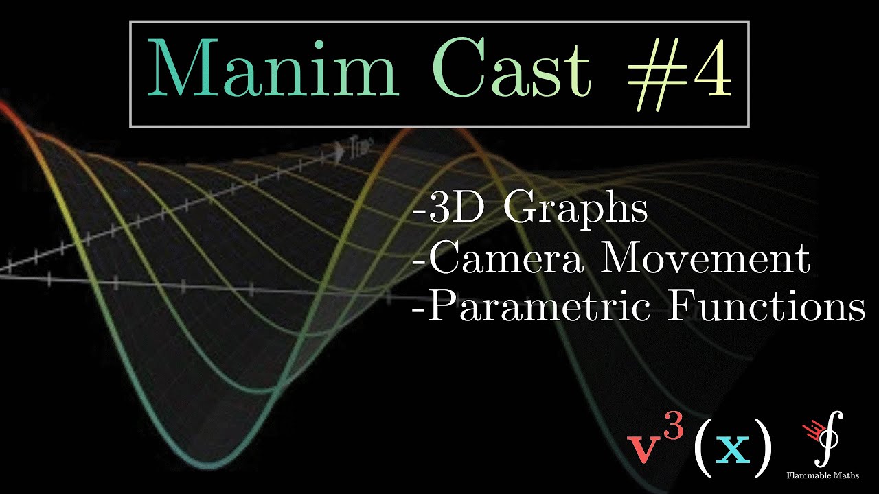 The Manim Cast #4 - (3D) Graphing, Camera, Parametric Functions/Surfaces [feat. @vcubingx ]