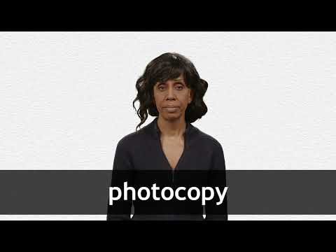 PHOTOCOPY definition and meaning | Collins English Dictionary
