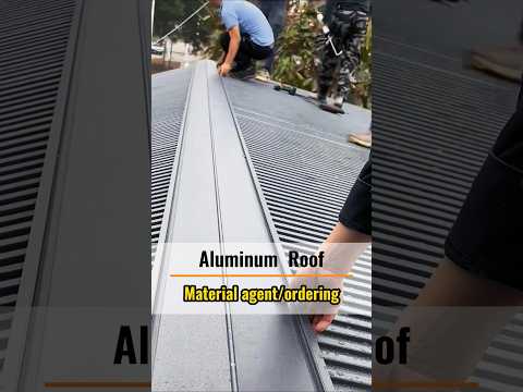 New roofing materials have become a trend, are you still standing still? #aluminum #aluminumroof