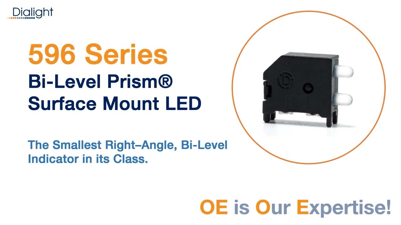 Dialight 596 Mini Prism® Bi Level Surface Mount LED