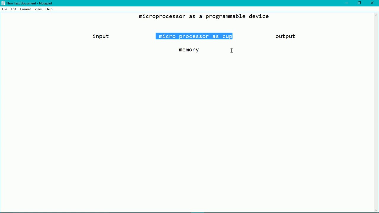 microprocessor as aprogrammable device