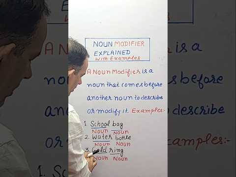 What Is a Noun Modifier? | Easy Explanation with Examples