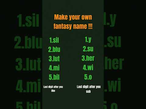 Make your own fantasy name !!! #shortsfeed #shorts #viral