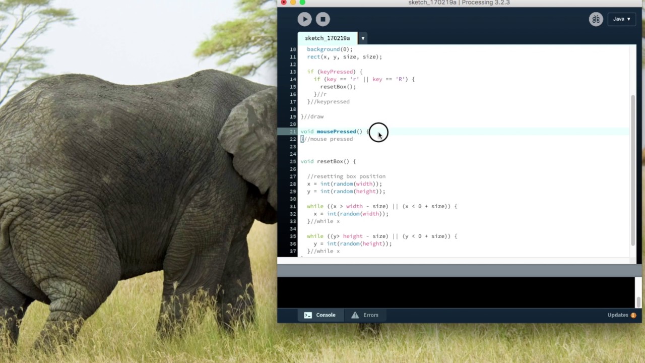 Episode 5: Lets Get Interactive - Processing 101