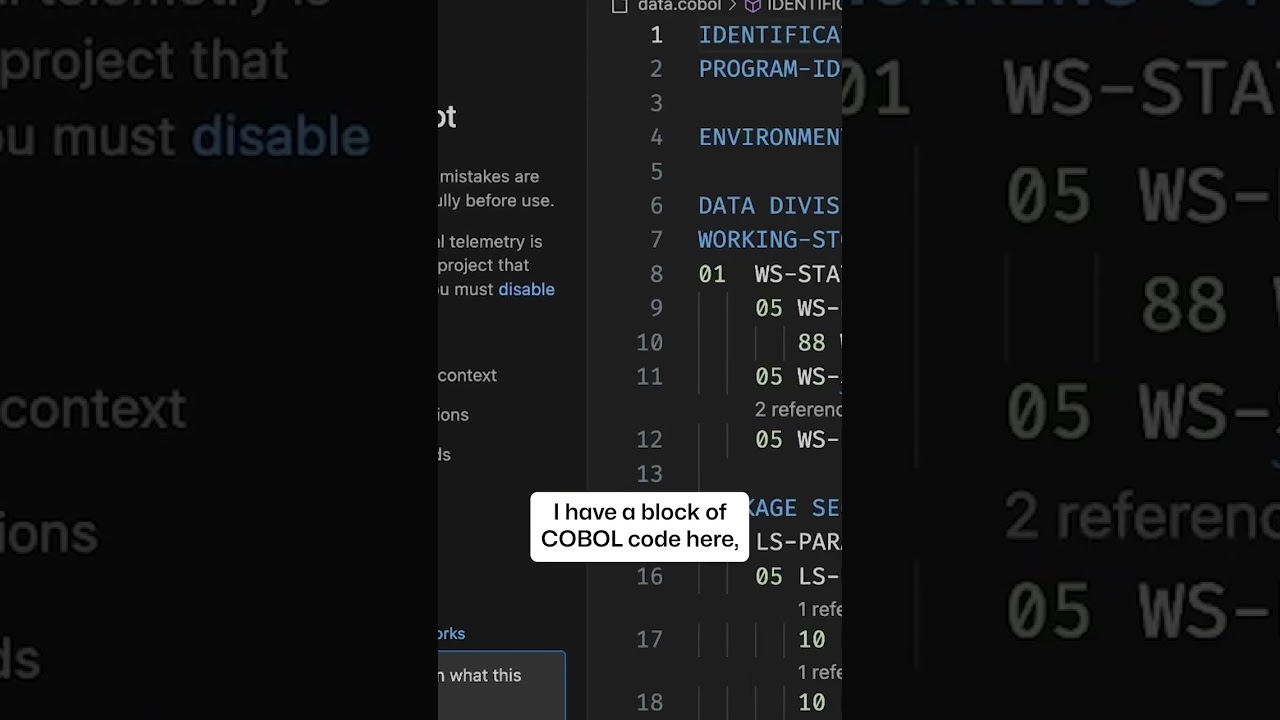 Decoding legacy code with GitHub Copilot Chat
