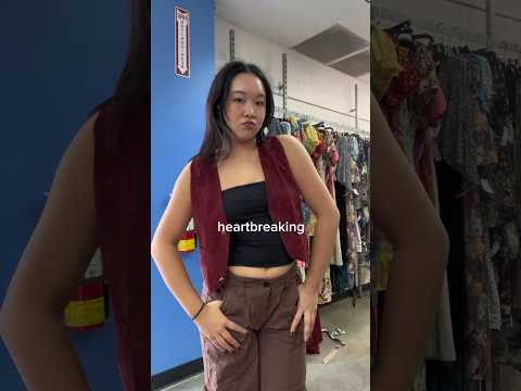 the WORST thing to happen at the THRIFT store 😭 #thrifted #thrifthaul #thrift #thrifting #thrifty