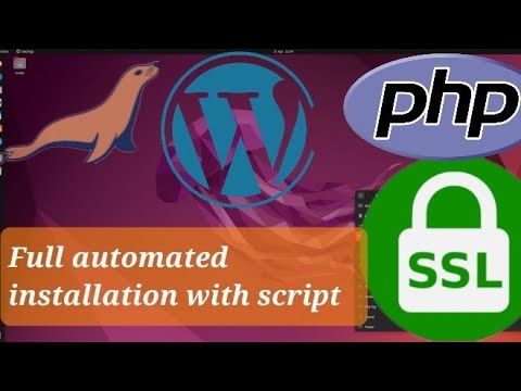 install wordpress mysql php ssl apache2 on ubuntu 22.04 automated with script