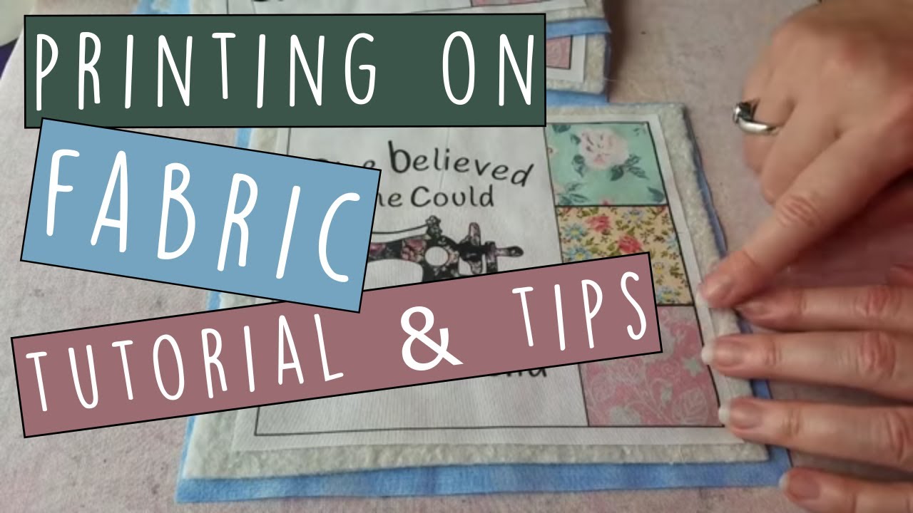 Printing Photos Text & Graphics on Fabric - FREE Mugrug panel - Start to Finish Tutorial