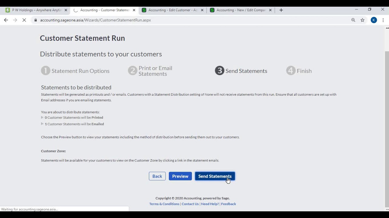 Customer Statement Run 2