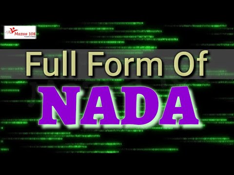 full form of NADA | NADA stands for | NADA Means | Financial & Banking | Mazaa 108 | #Mazaa108