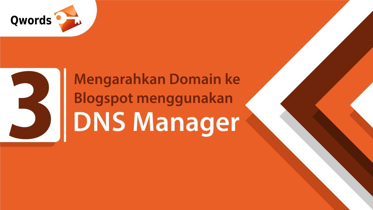 Tutorial Mengarahkan Domain ke Blogspot Menggunakan DNS Manager