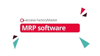 Access FactoryMaster MRP Reviews May 2026: Pricing & Features ...