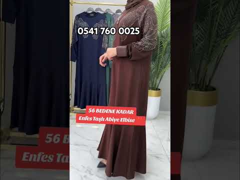 56 BEDENE KADAR ❤️❤️Enfes Taşlı Abiye Elbise Fiyat 995 tl #elbise #elbisemodelleri #tesettürelbise