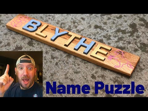 How To Make A Name Puzzle