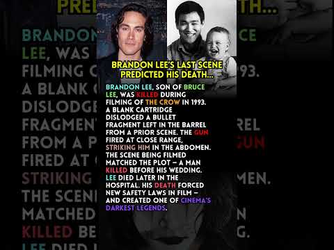 Brandon Lee was killed filming The Crow β by the scene itselfβ¦
