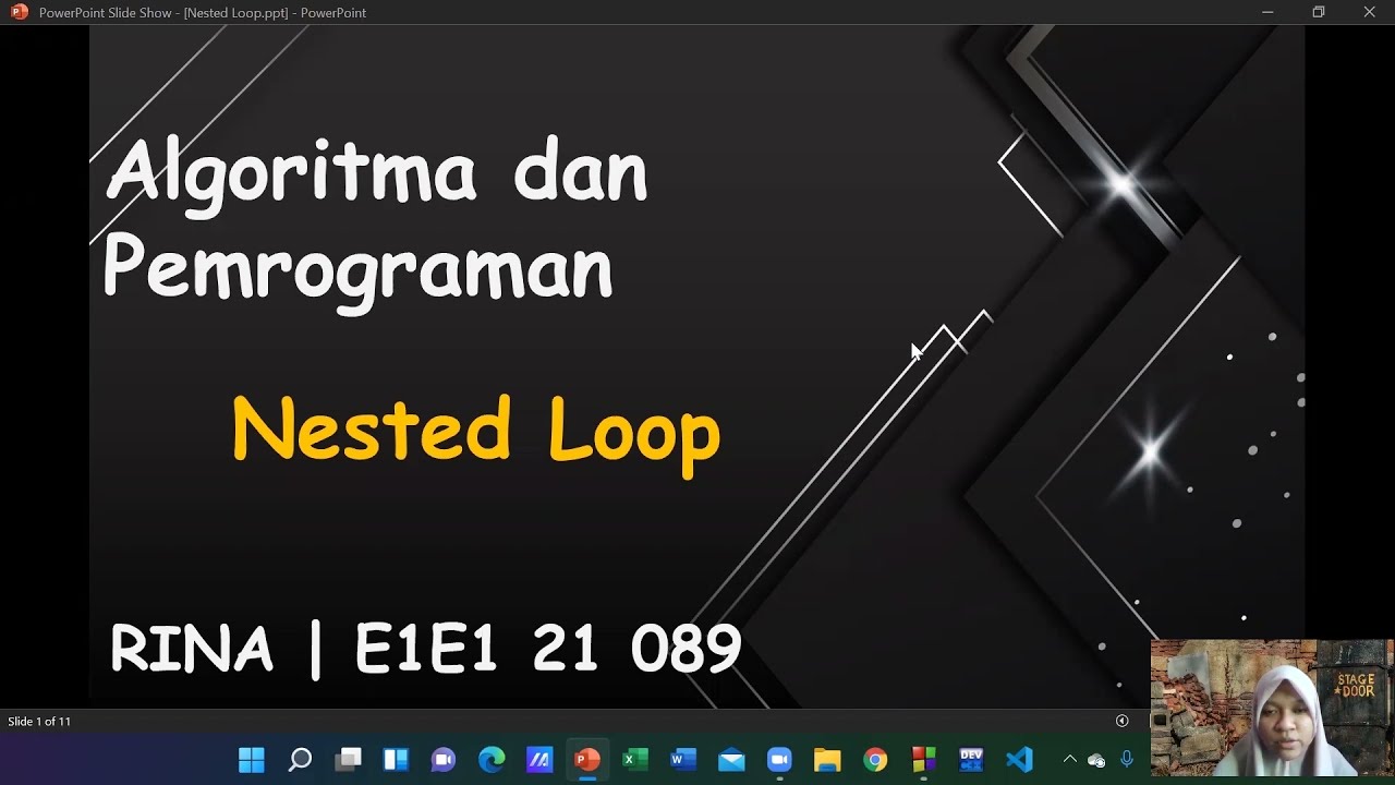 Algoritma dan Pemrograman : (Nested Loop & Array)