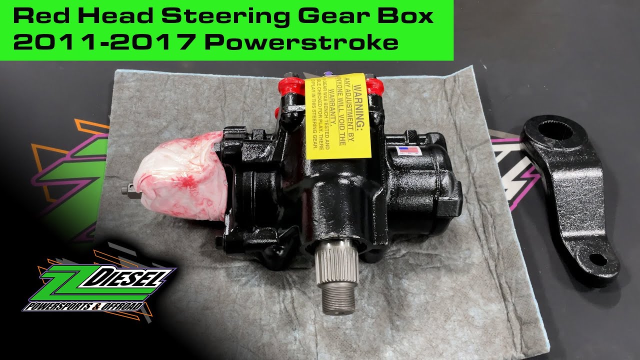 Red Head Steering Gear Box,  2011 2017 Powerstroke