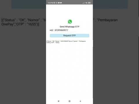 [Subs for more info] OTP API WHATSAPP UNTUK KEBUTUHAN APLIKASI Authentication