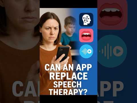 Can an app replace speech therapy?# shorts #techforgood