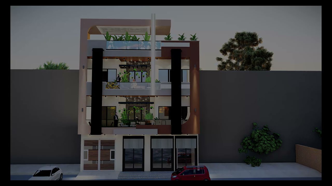 Modern House Elevation Walkthrough | 3D Exterior Design | Luxury Front Elevation 2025 | ENCIVIL