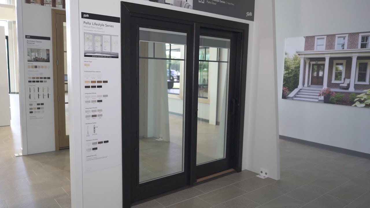 Operating a Pella Lifestyle Series Sliding Patio Door with Between-the-Glass Shades